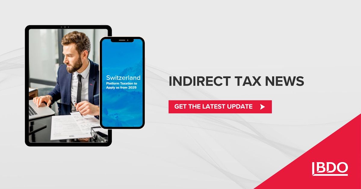 BDO Indirect Tax News - BDO