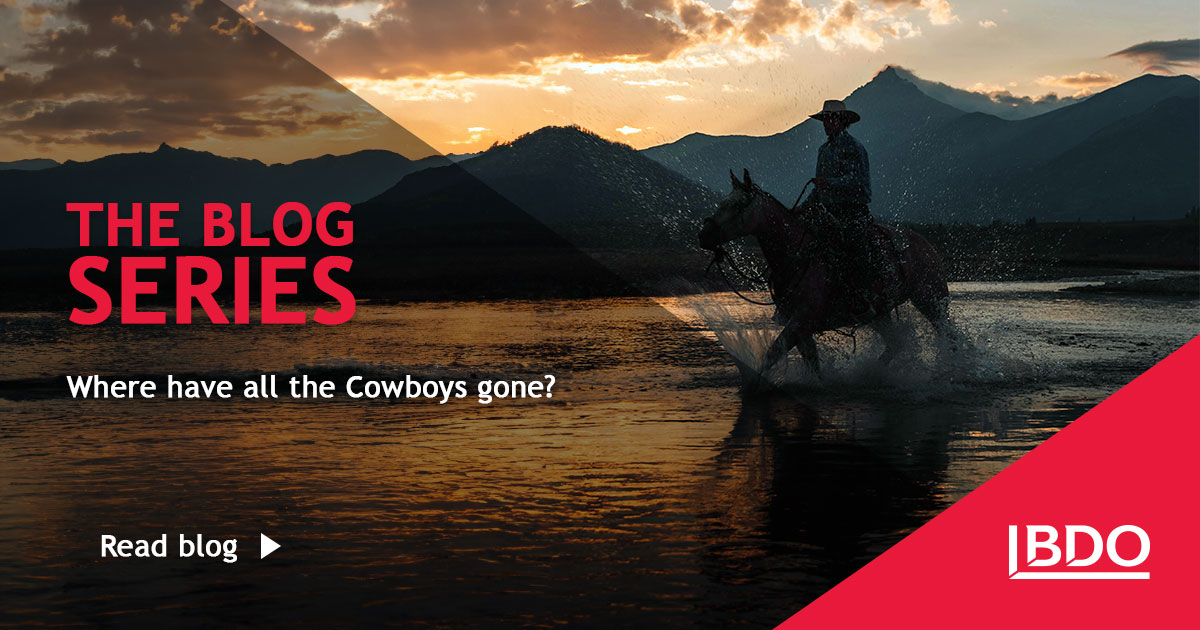 Where have all the cowboys gone? - BDO